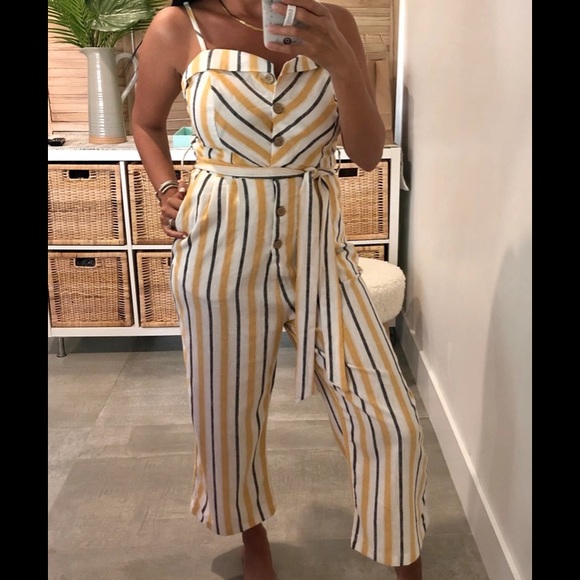 Love Tree | Pants & Jumpsuits | Love Tree Striped Jumpsuit | Poshmark